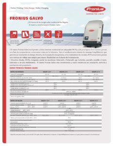 Ficha-técnica Fronius-Galvo. - Curso Energía Solar